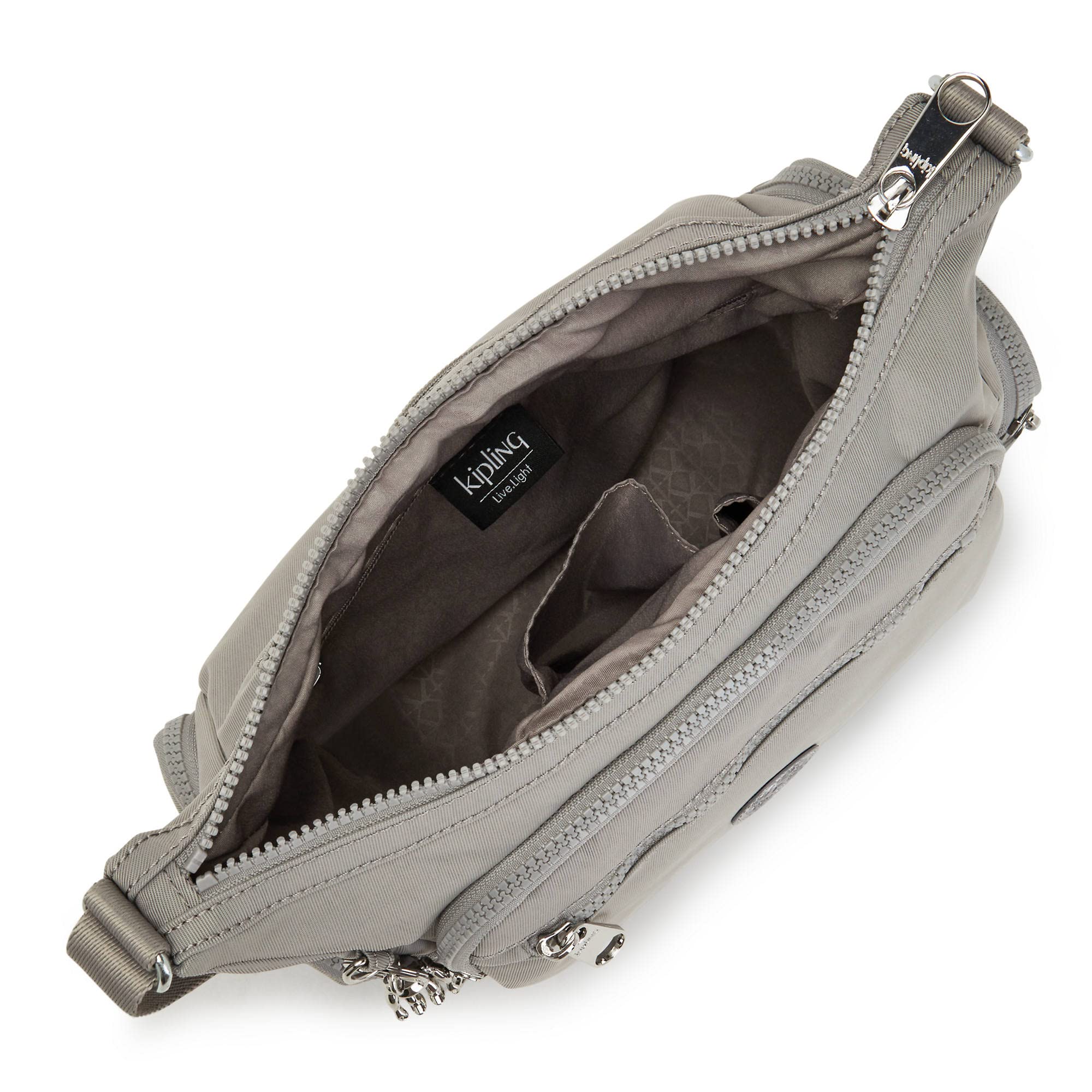 Kipling Gabbie Small Crossbody Bag Almost Grey