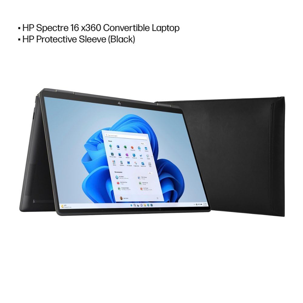 HP Spectre x360 2-in-1 Laptop 2023 13.5" WUXGA+ IPS Touchscreen 10-Core Intel i7-1355U 16GB RAM 2TB SSD Iris Xe Graphics Thunderbolt 4 Wi-Fi 6E Backlit KB Fingerprint Windows 11 Pro w/ONT 32GB USB