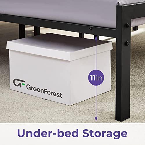 GreenForest Bundles of Bed Frame and Computer Desk