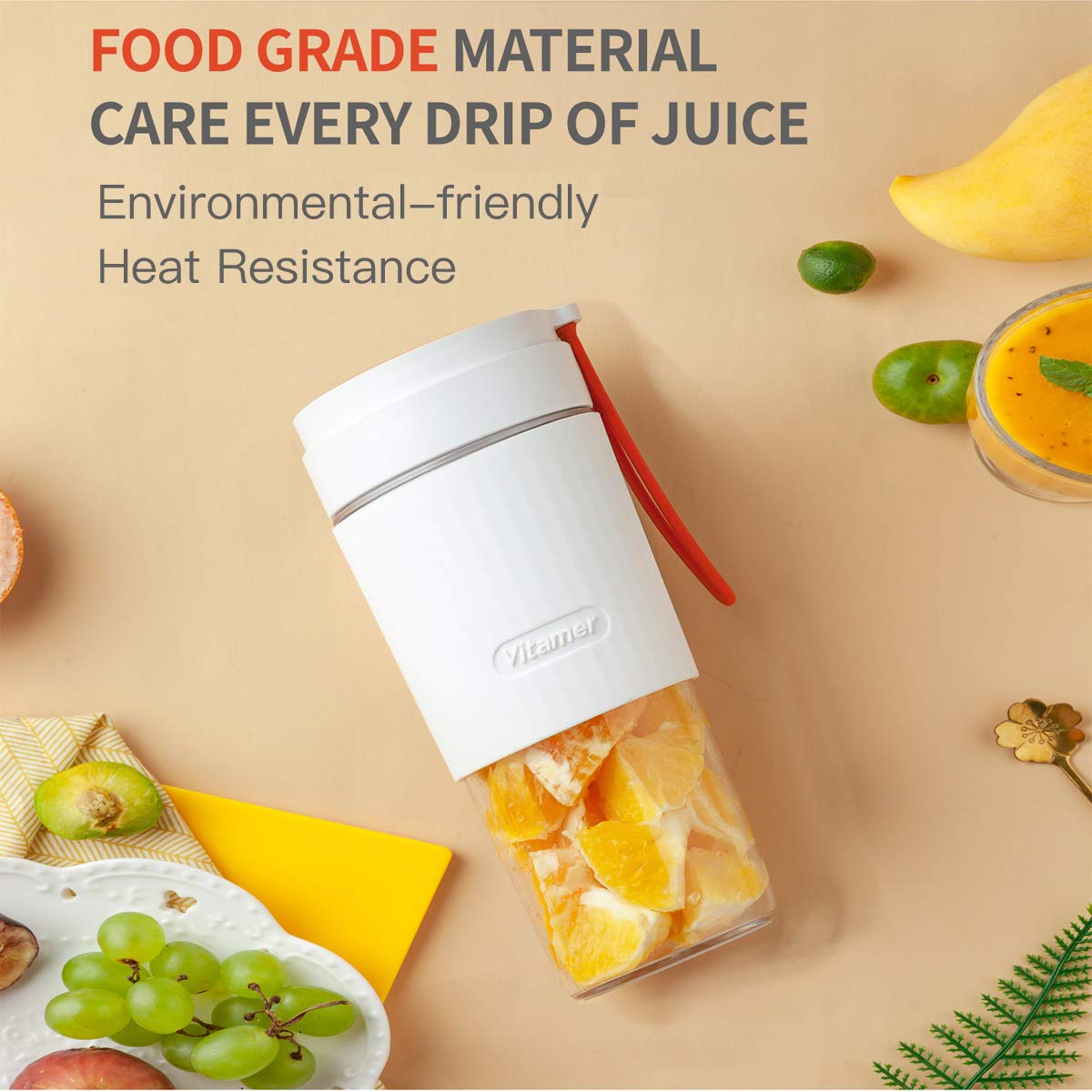 Ycc ice Personal Blender for Shakes and Smoothies with BPA Free Portable USB Rechargeable Juicer Milkshake Blender Conveniently and quickly juice and make milkshakes suitable for carrying around