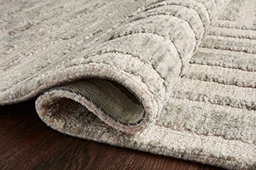 Justina Blakeney x Loloi Yeshaia Collection YES-03 Oatmeal / Silver 7'-9" x 9'-9" Area Rug