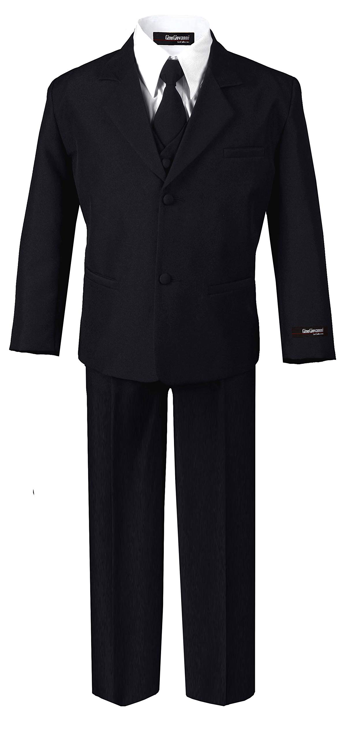 Gino Giovanni Formal Boy Black Suit from Baby to Teen (4T)