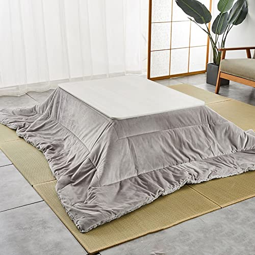 GUABI-CHENCHEN Kotatsu Table Set, Kotatsu Heated Multifunction Low Tatami Tables Near The Heated Stove for Indoor Low Folding for Home and Living CHENCHEN (Size : 757538cm)