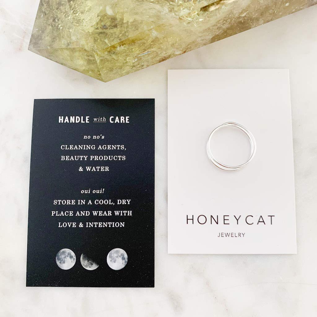 Honeycat Crossover X Ring in Gold, Rose Gold, or Silver | Minimalist, Delicate Jewelry (Gold, 6)
