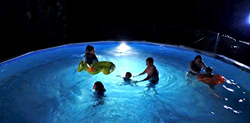 Nitelighter Multicolored LED Aboveground Pool Light β Color Changing Underwater Lamp, Easy to Install, ETL-Certified, NLMCLED, Grey