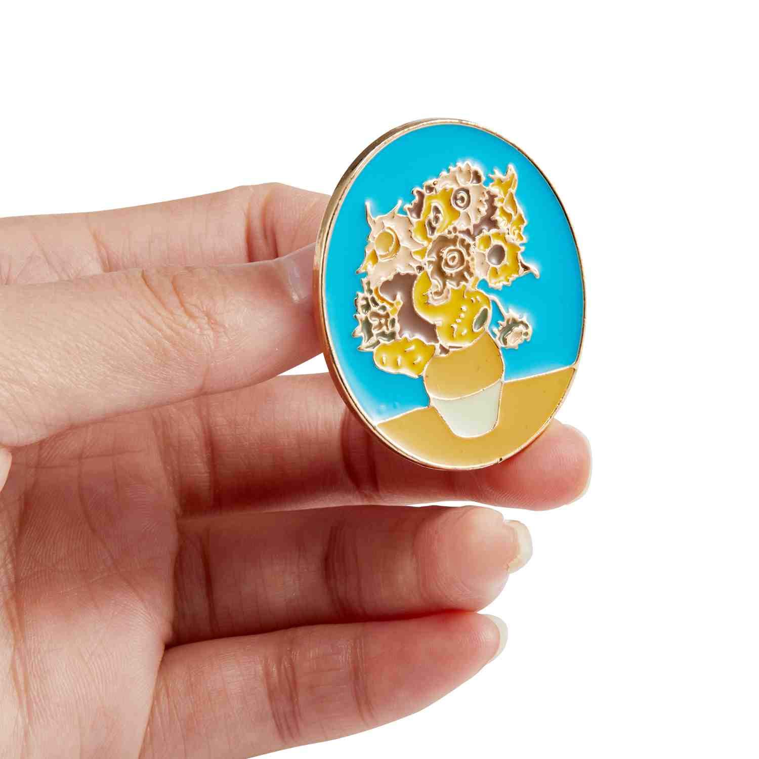 GSM Brands Sunflower Pin (Enamel Lapel Pin)