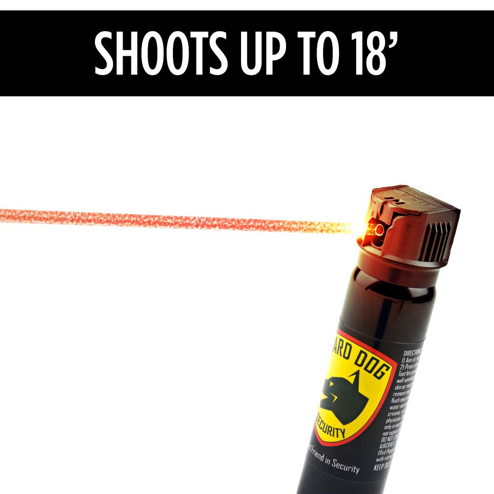 Guard Dog Security Fogger 4 oz Pepper Spray for self defense - Police Strength with Flip Top Design – Up to 25 Bursts – 3 PACK