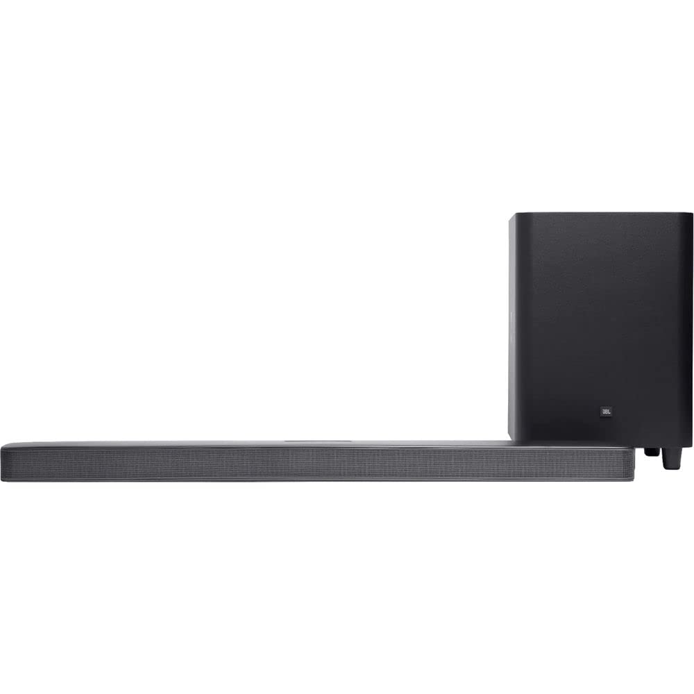 JBL Bar 5.1 Surround 550W Virtual 5.1-Channel Soundbar System (JBL2GBAR51IMBLKAM) + Surge Protector + 32GB USB Key + Optical Audio Cable + Network Cable + AUX Cable + Straps + More