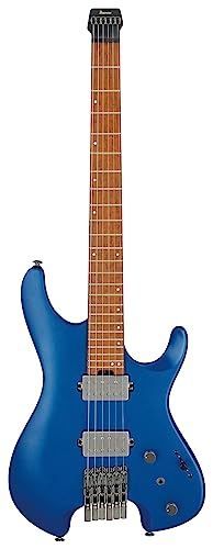 Ibanez Q52 Q Standard Headless Electric Guitar, Laser Blue Matte w/Gig Bag