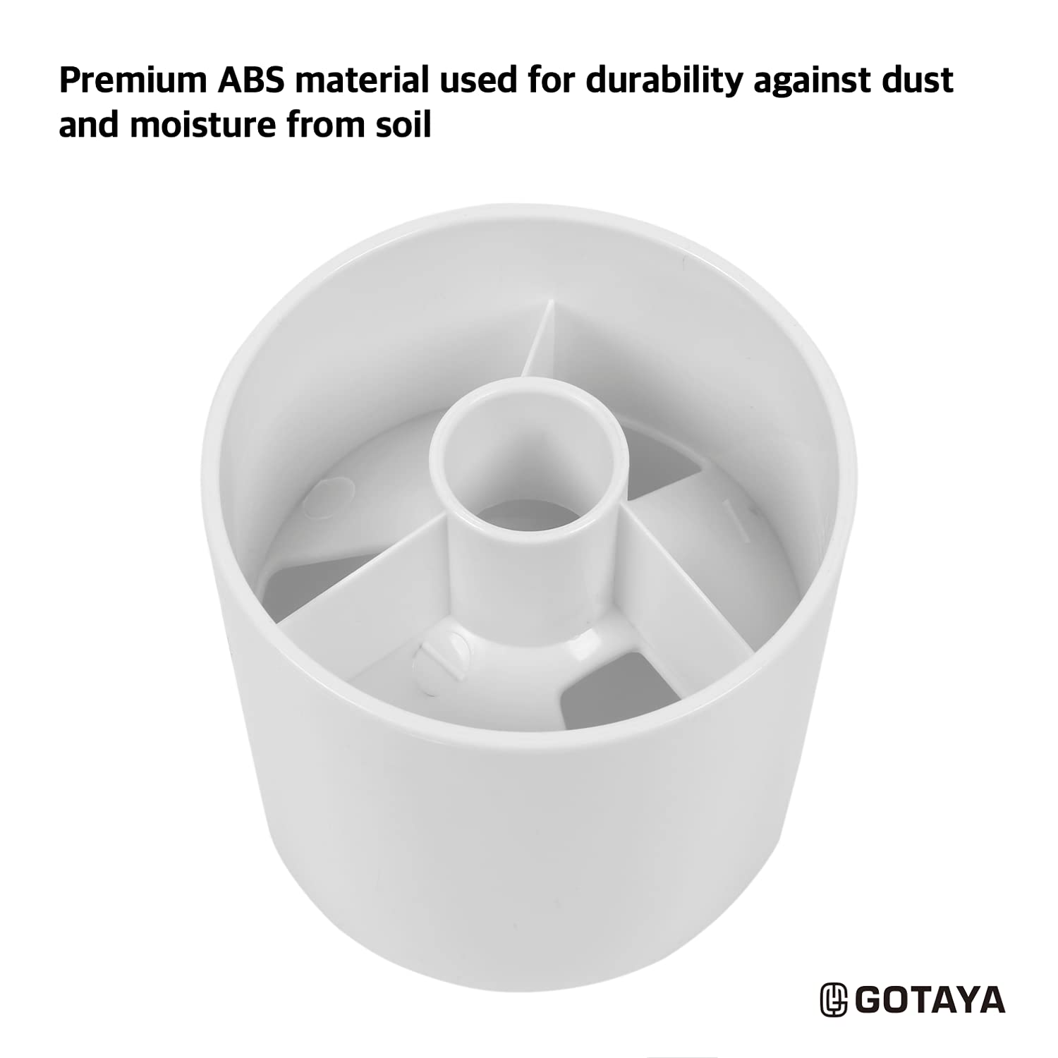 GOTAYA 4pcs Golf Hole Cups for Practice Putting Chipping Green Backyard Yard | 4β Depth Fit USGA LPGA PGA Regulations | White Plastic ABS Outdoor Indoor Cup