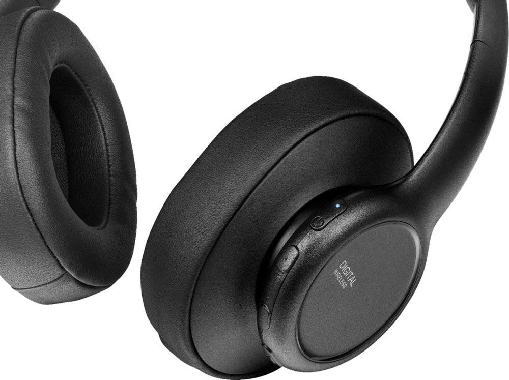 Insignia - NS-HAWHP2 RF Wireless Over-The-Ear Headphones - Black (Renewed)