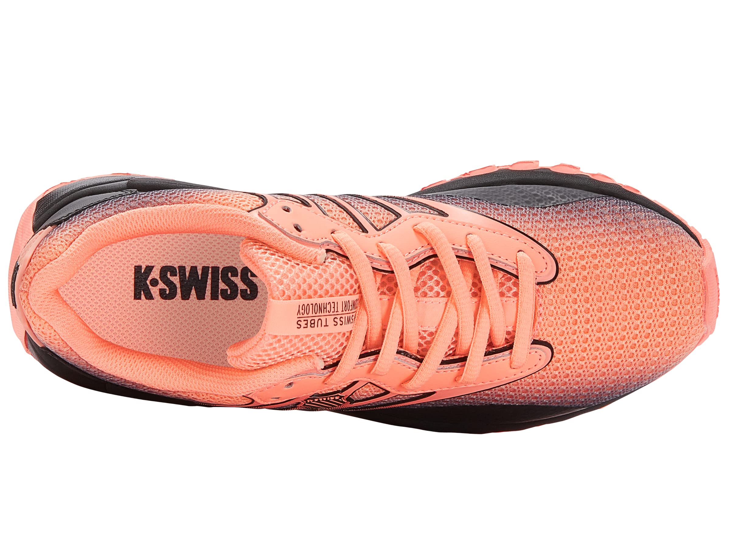 K-Swiss Women's Tubes Sport Training Shoe, Lite Neon Coral/Black, 8 M