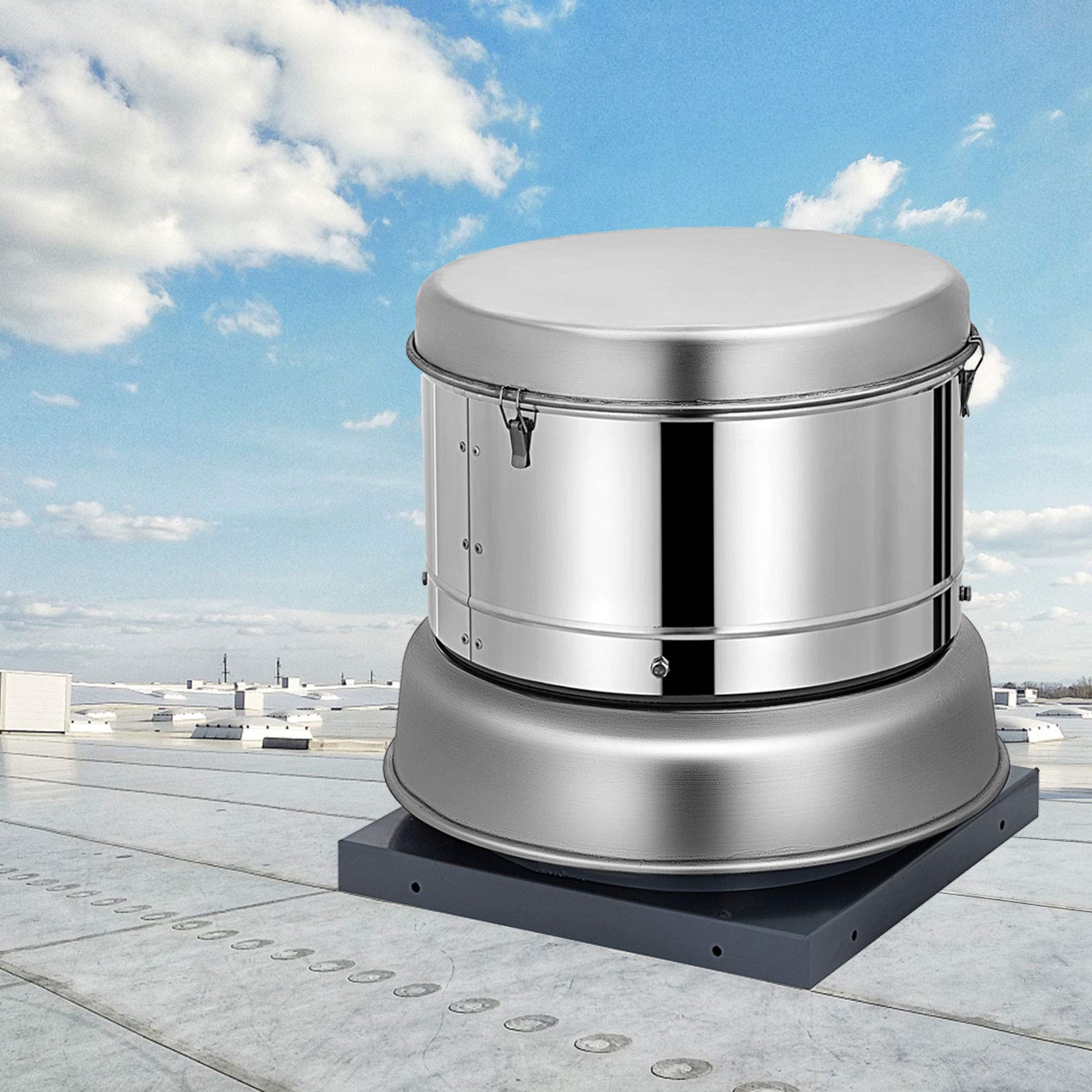 VEVOR 2400 CFM Roof Fan Up-blast Restaurant Exhaust Fan High Speed Direct Drive Up-blast Exhaust Fan 250W