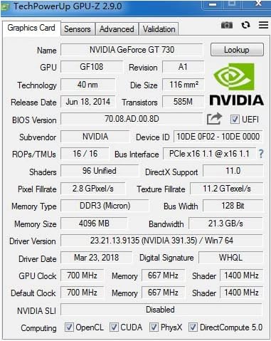 GPVHOSO GeForce GT 730 4GB DDR3 Graphics Card, 128Bit DirectX 11 PCIe x16 Low Profile Computer GPU for Working, VGA/DVI-D/HDMI Output Desktop Gaming Video Card Support 2K with Bracket
