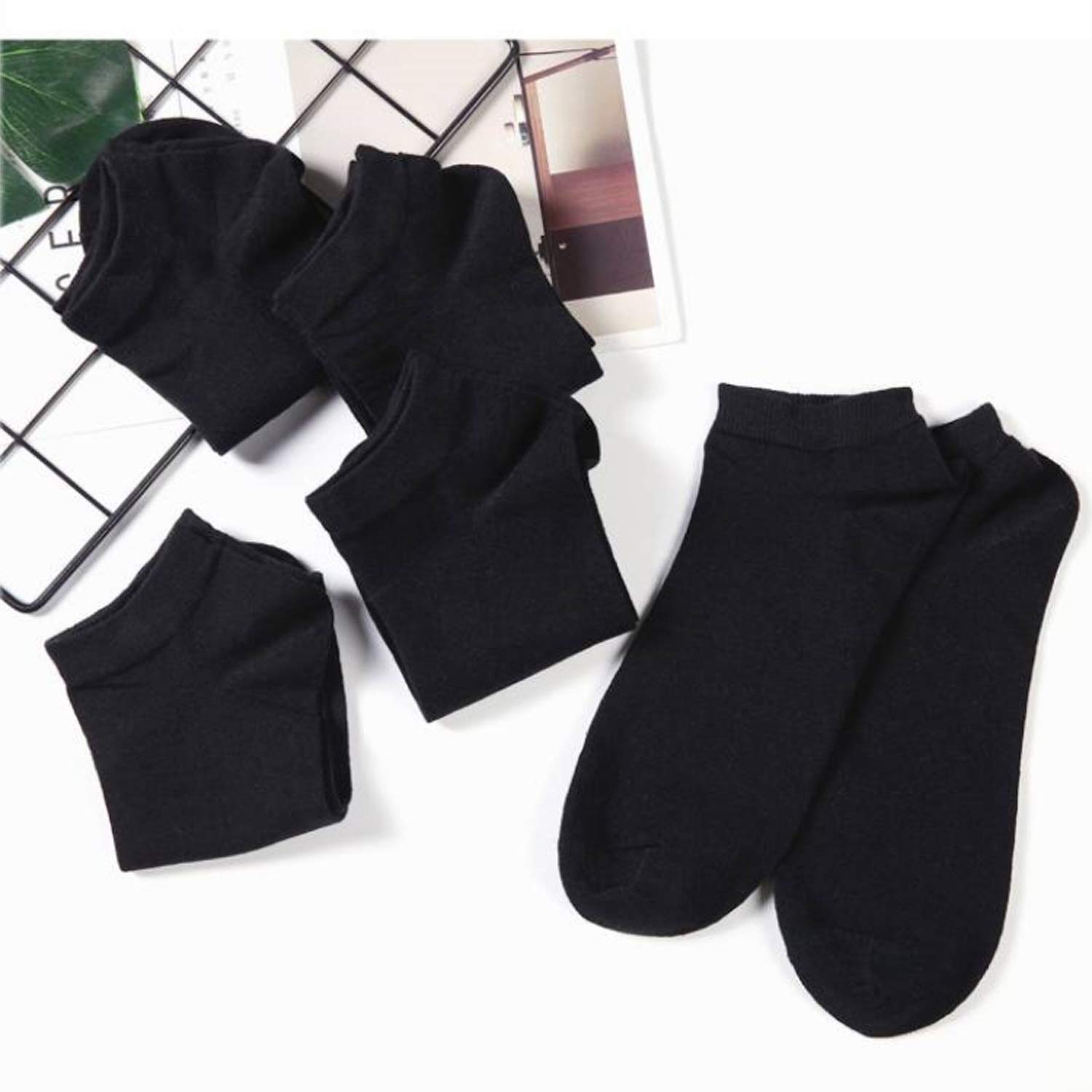 JAMEGIO 18 Pairs Kids' Ankle Socks Low Cut Half Cushion Sport Ankle Socks Boys Girls(2-4 Years)