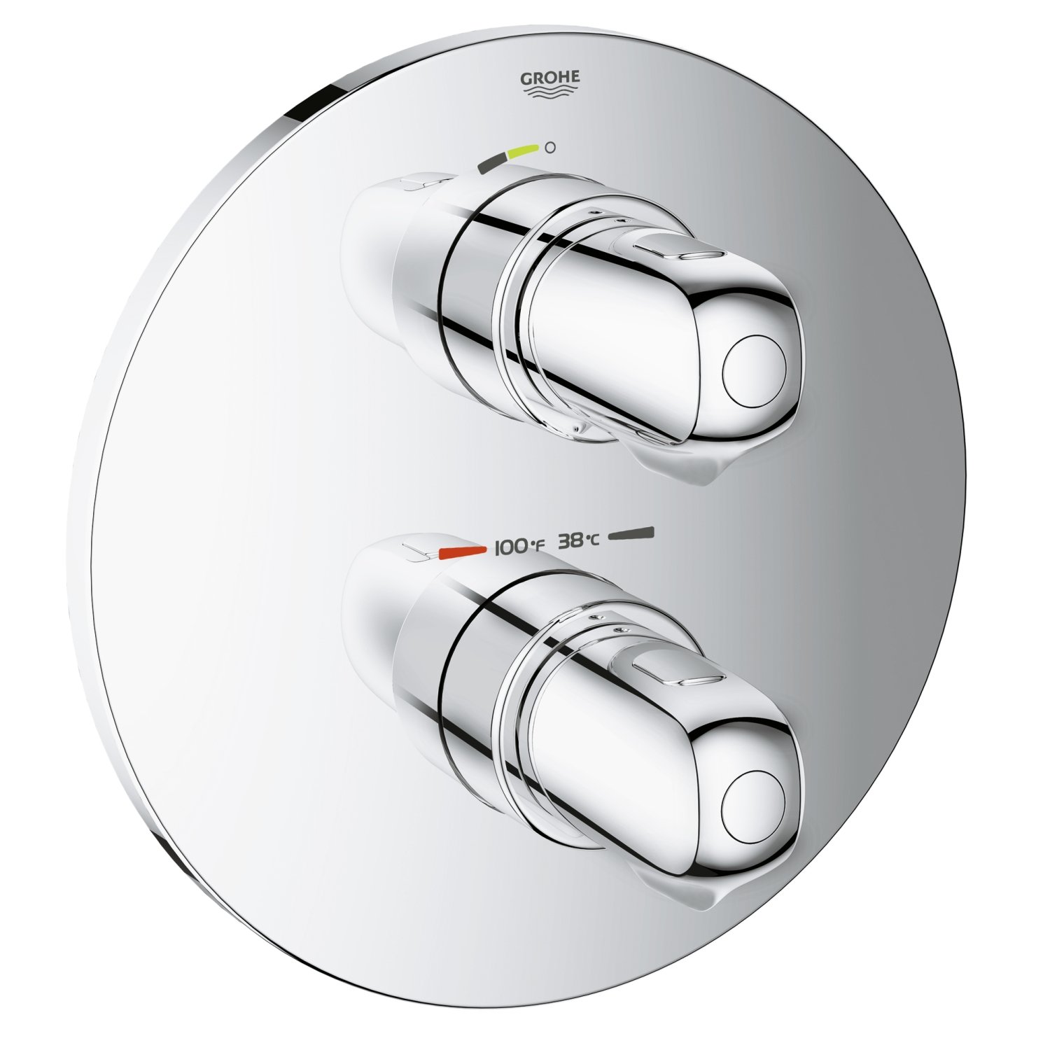 GROHE 19982000 Grt 1000 New Thermostat Trimset Shower Cap