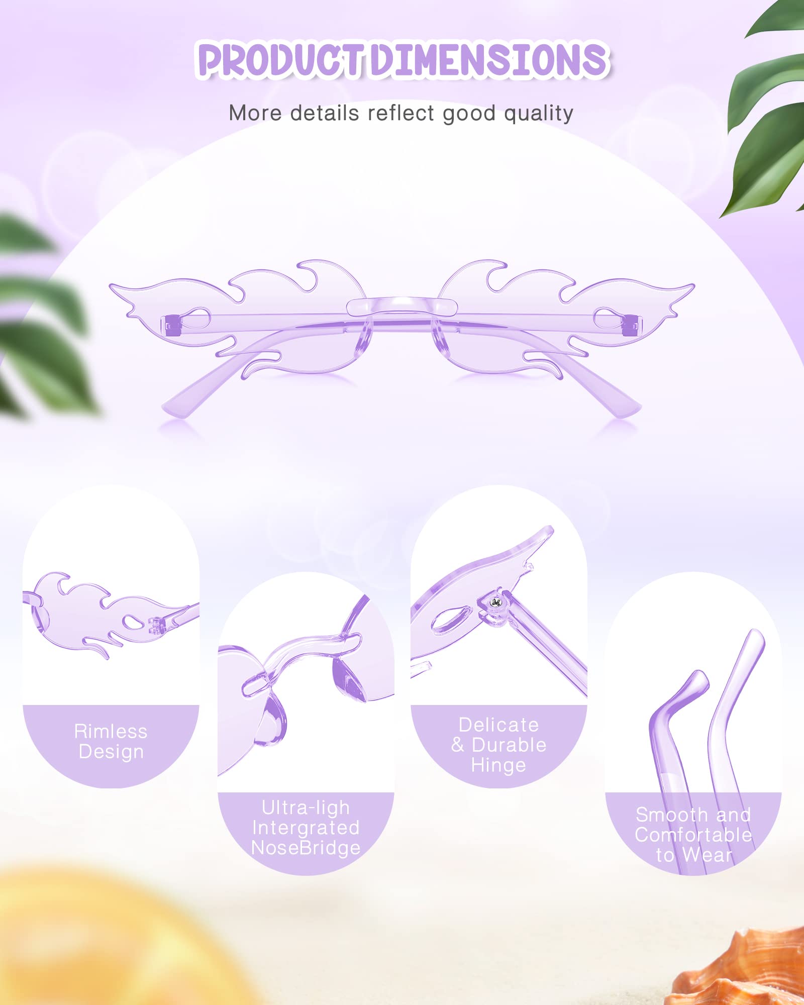 JDHXBMW Fire Glasses Party Glasses Bulk Sunglasses Party Favors Sunglasses Kids for Fun