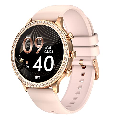 Smart Watch for Women Make/Answer Call Female Health/Heart Rate/Blood Pressure/Blood Oxygen Monitor Message Push Fitness Watch with Step Counter Activity Tracker Compatible with Android iOS Phone