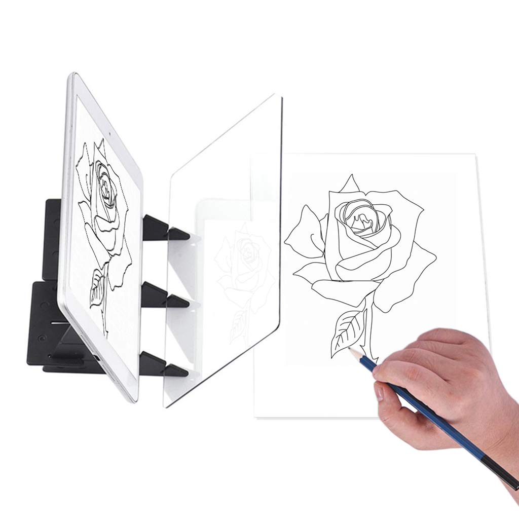 HuiDao Optical Drawing Board Sketching Tool Acrylic Sketch Wizard Sketch Drawing Board Tracing Board Painting Artifact for Beginners and Kids