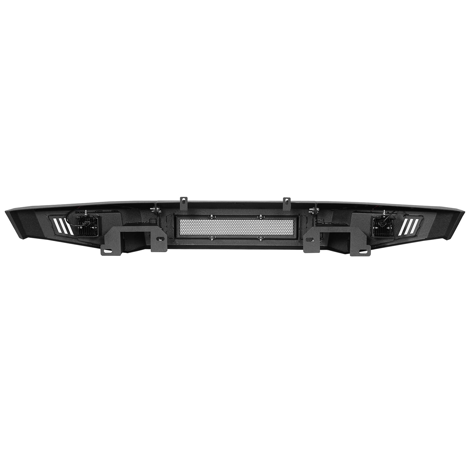 Hooke Road F150 Front Bumper, Full Width Steel Bumper w/LED Lights for Ford F-150 2009 2010 2011 2012 2013 2014 Pickup Truck (Excluding Raptor)