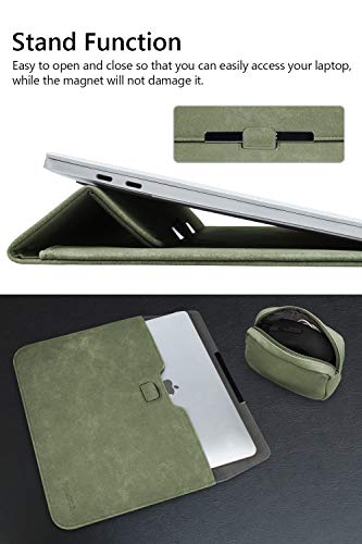 TOWOOZ MacBook Air M2 Sleeve Waterproof Thin Laptop Sleeve Case Compatible with 2022 M2 Chip MacBook Air 13.6 Inch A2681 / MacBook Air 13-13.6 Inch/MacBook Pro 13-14 Inch, with Accessory Pouch