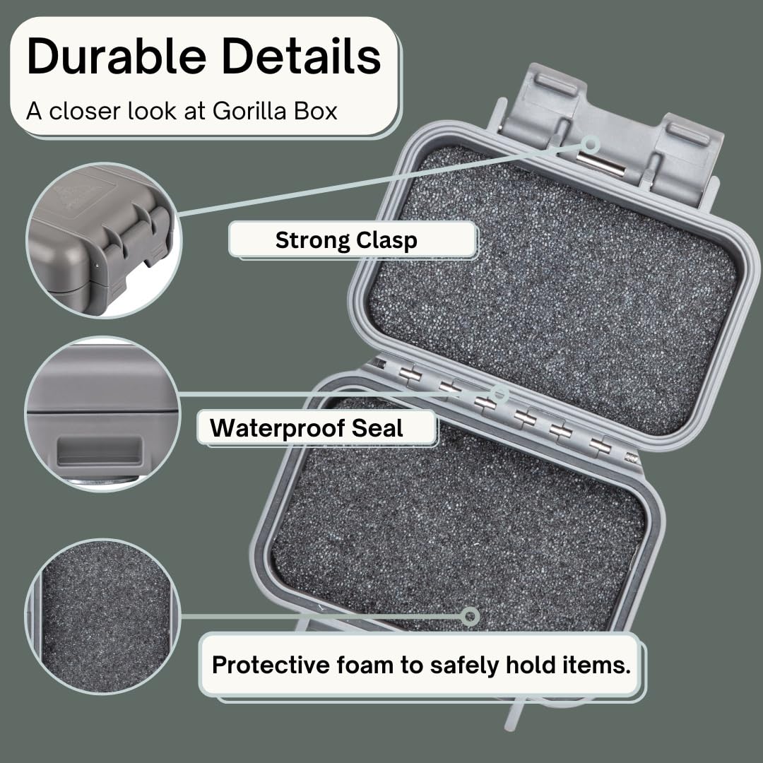 Gorilla Box - Hide A Key Outside with Our magnetic key box for under car - magnetic box key holder under car with 2 strong neodymium magnets