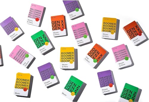 GENSMAK! Party Game - Engaging Multi-Generational Trivia Game with Comedic Hints - Fun for Family and Friends, Adults and Teens - Ages 10+, 2+ Players, 10+ Min Playtime