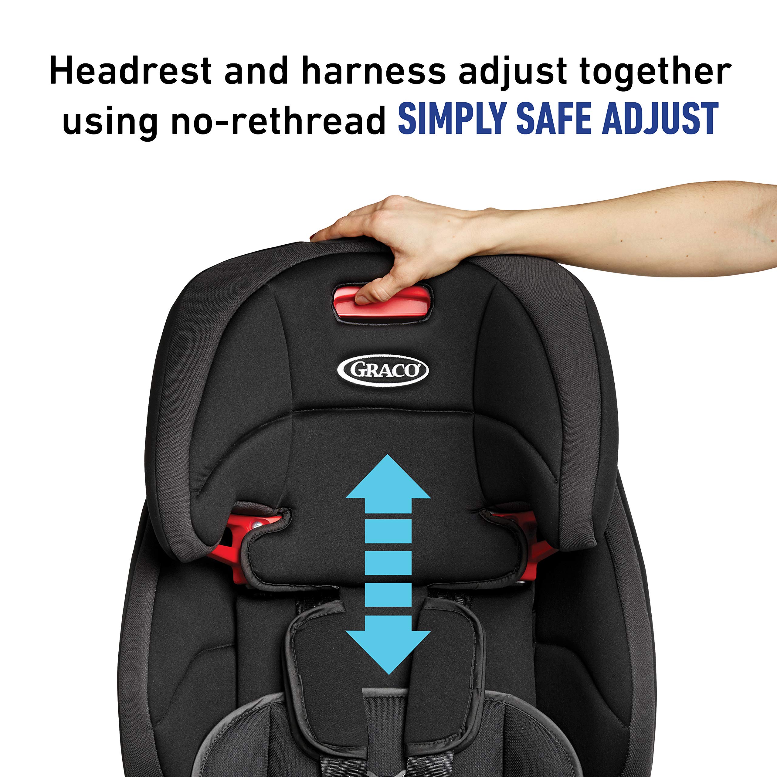 Graco TurboBooster LX Highback Booster Seat with Latch System, Matrix, 10.55 Pound and Graco Tranzitions 3 in 1 Harness Booster Seat, Proof