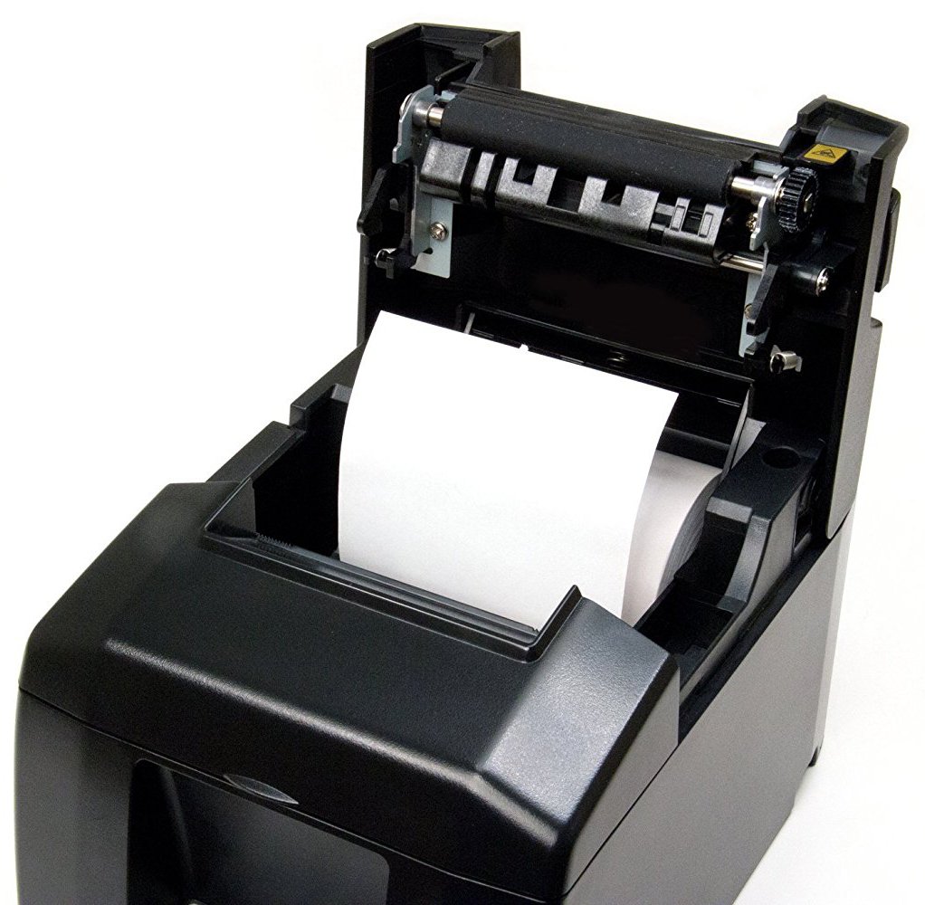Star Micronics TSP654IIBi Bluetooth Thermal Receipt Printer for iOS, Android, and Windows with Cutter and External Power Supply - Putty