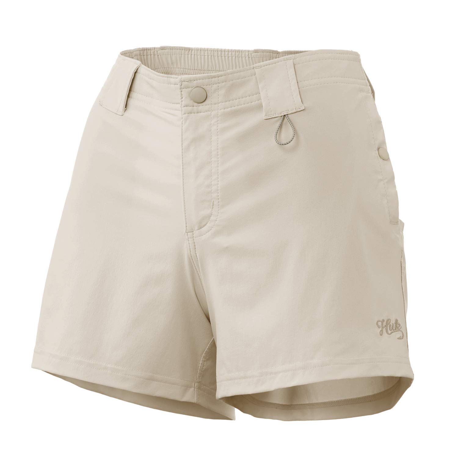 Huk Women's Let's Go Fish Performance Quick-Drying Short, Bone, Medium