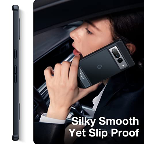 TORRAS MarsClimber for Google Pixel 7 Pro Case 6.7'' [8FT Military-Grade Drop Protection] [3 Stand Ways Slim Kickstand] Translucent Matte Protective Phone Cases for Google Pixel 7 Pro, Black