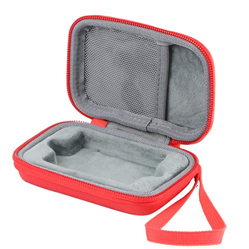 Hard Travel Case Replacement for Samsung T3 T5 Portable 250GB 500GB 1TB 2TB SSD USB 3.0 External Solid State Drives by co2CREA (Red Case)