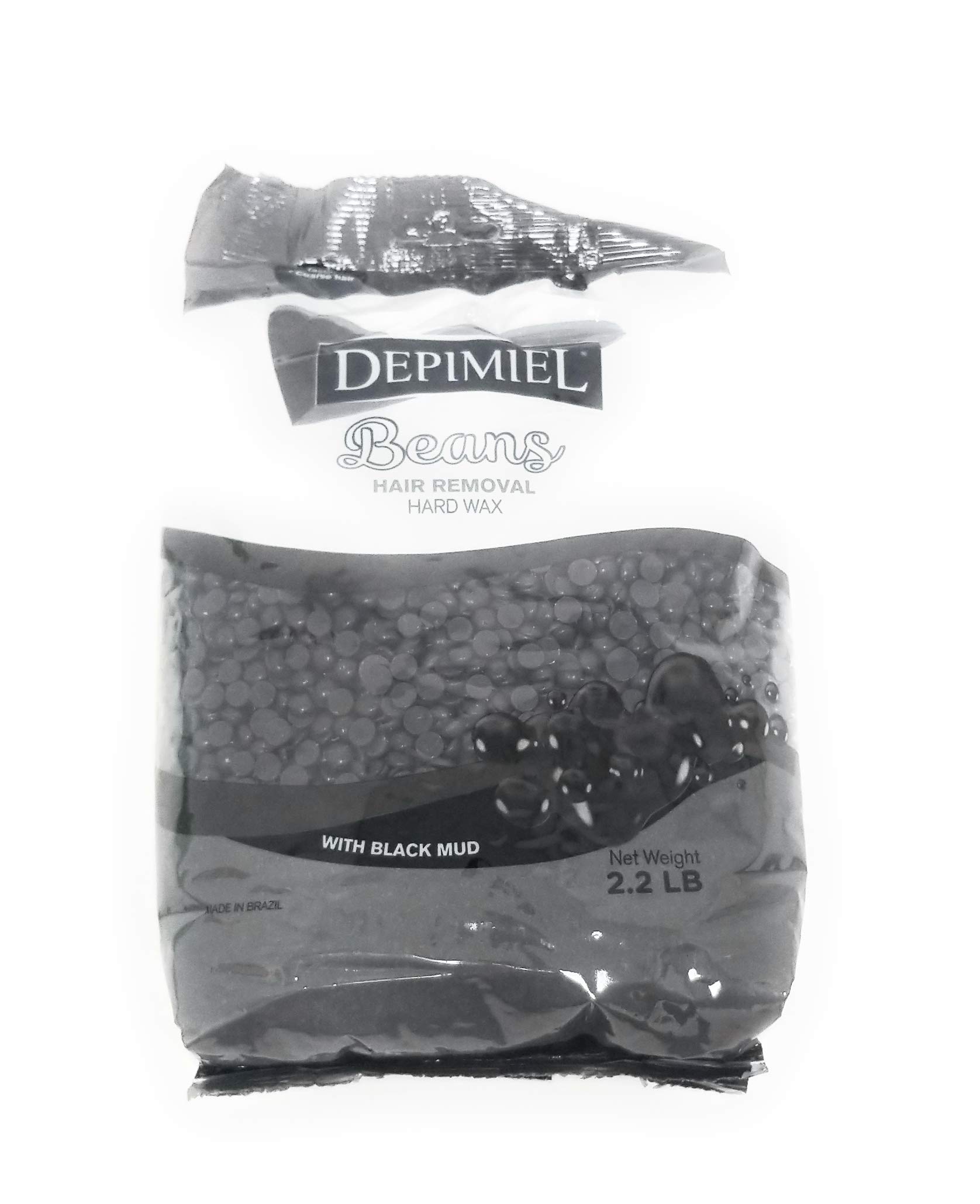 Hard Wax Black Sludge Beans 2.2 Lb for home and Professional use for all types of skin inclusve sensitive skin low temperature. easy application