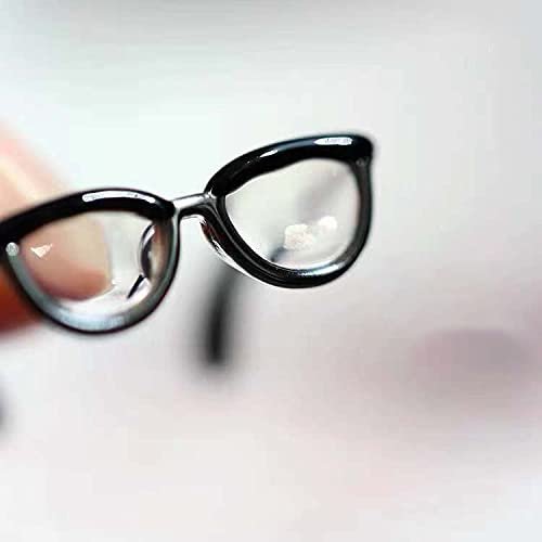 Glasses Open Ring for Women Cute Funny Weird Wizard Harry Black Adjustable Finger Ring Mini Glasses for Toy