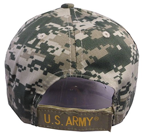 US Army Vietnam Veteran US Flag Bill Official Licensed Military Baseball Cap (One Size Fits All, Dig Camo)