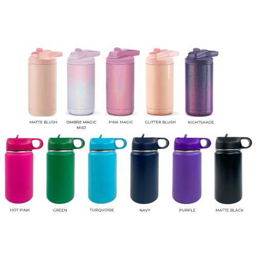 The Crafty Engineer Personalized Monster Truck Kids Water Bottle (Teal)