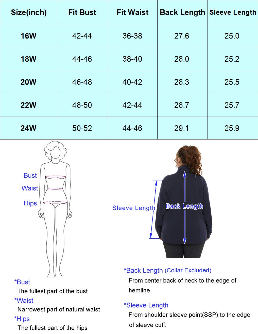 Hanna Nikole Women's Plus Size Workout Yoga Jacket Full Zip Running Jacket with Thumbholes 20W