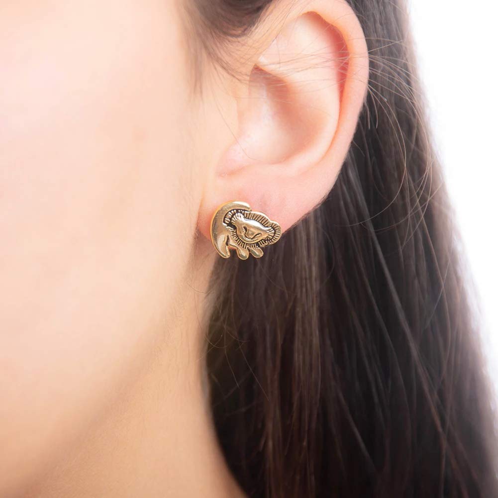 Hanreshe Lion King Earrings Women Lion Earrings Simba Earrings Stud Lion King Gift Jewelry Silver