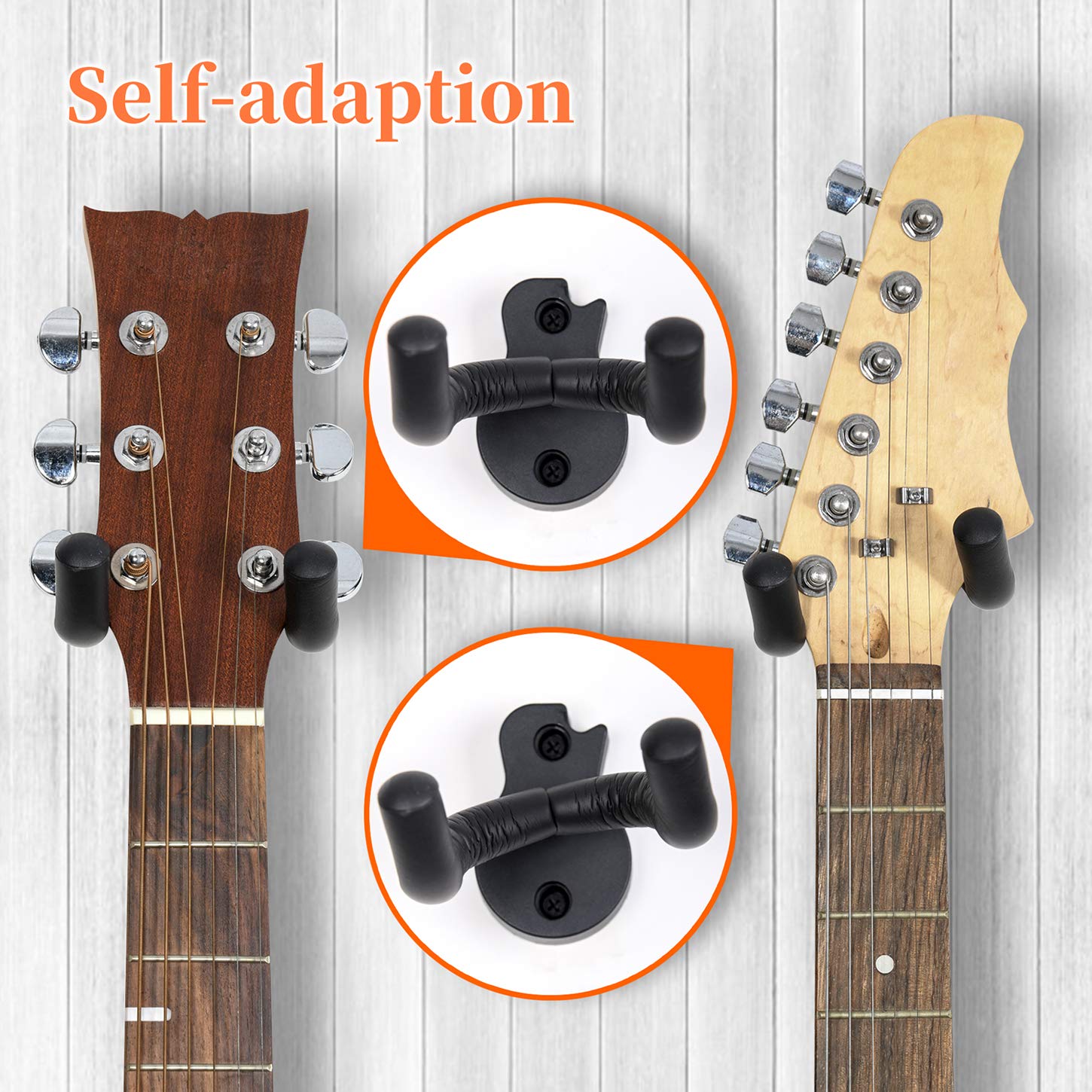 Guitar Wall Hangers,Guitar Hanger Wall Mount,Guitar Hooks for Wall