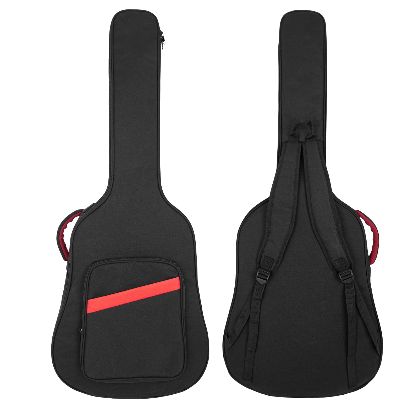 Guitar Bag 0.66in Thick Padded Guitar Gig Bag for 39 40 41 Inch Acoustic Guitar Backpack Case with Pocket