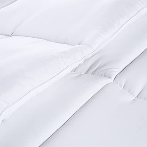 Utopia Bedding Comforter Duvet Insert - Quilted Comforter with Corner Tabs - Box Stitched Down Alternative Comforter (King, White)