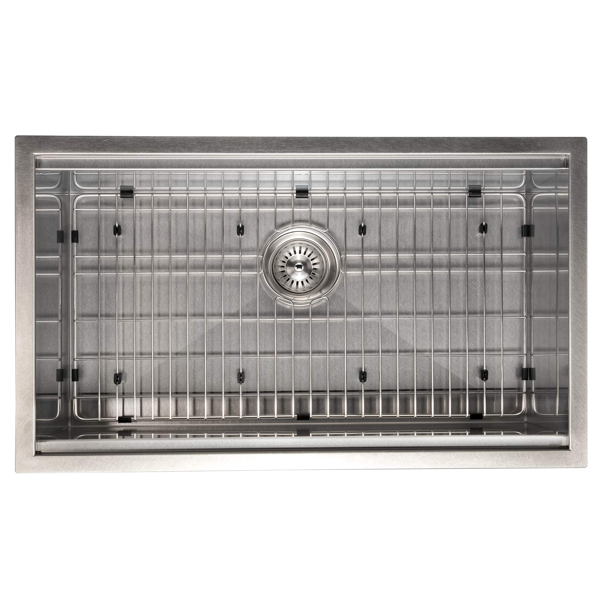 ZLINE 30" Garmisch Undermount Single Bowl Scratch Resistant Stainless Steel Kitchen Sink with Bottom Grid and Accessories (SLS-30S)