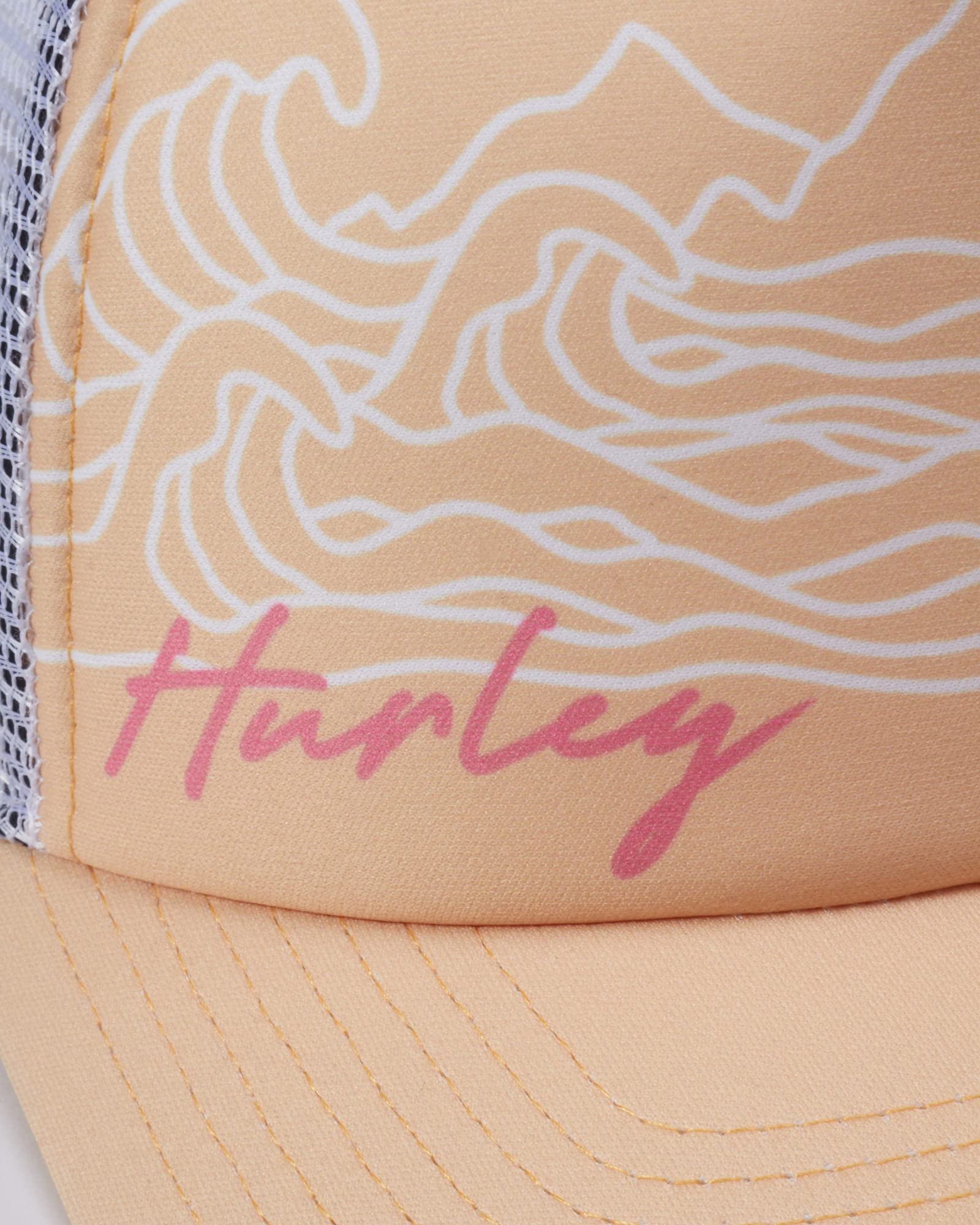 Hurley Women's Baseball Cap - Horizon Curved Brim Snap-Back Foam Trucker Hat, Black