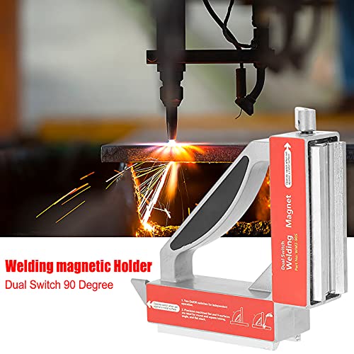 nwejron Welding Clamp, Welding Magnets Holder Welding Fixture, Strong Magnetic 90 Degree Magnet Tools for Welding Cutting