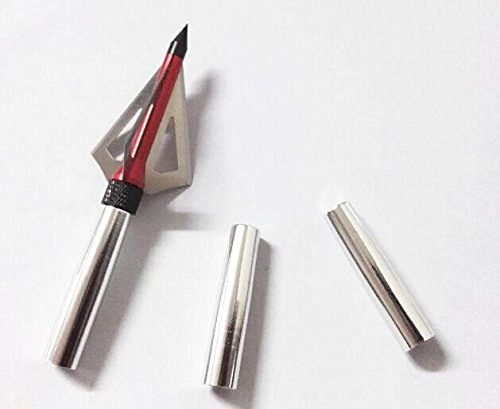 GPP 20PK 5/16 Arrow Shaft AL Glue-On Outserts Socket for Wooden & Bamboo Shaft Point Adapter for Screwed Broadhead