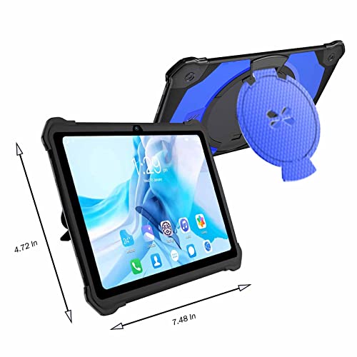 HOMBOM HD 7 inch Android Tablet, Octa-Core Tablets with IPS HD Touch Screen, Game Video Learning Tablet with Dual High-Definition Camera (Blue)
