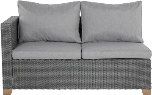 Grand patio Wicker Patio Furniture Set, Outdoor Conversation Set, Modular Sectional Sofa Set with Thick Cushions for Backyard Garden Poolside(Right Armrest Love Seat)