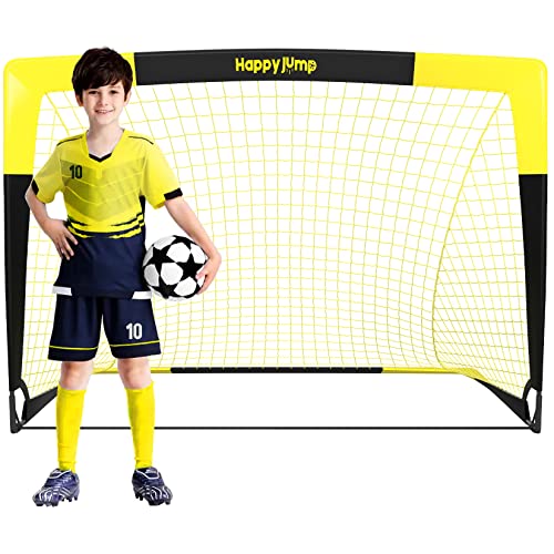 Happy Jump Soccer Goal Pop Up Foldable Soccer Net for Backyard 4'x3', 1 Pack