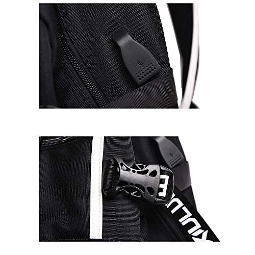 TPSTBAY Anime Travel Backpack Unisex Travel Bagpack Oxford Bookbag Cartoon Laptop Backpack with USB Port (5)