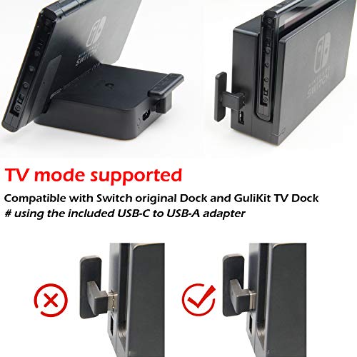GuliKit Route Air Bluetooth Adapter for Nintendo Switch&Lite/PS4/PS5/PC,Audio Transmitter with aptX Low Latency Dual Stream Wireless Bluetooth Compatible with Headphone AirPods Bluetooth Speaker-Black
